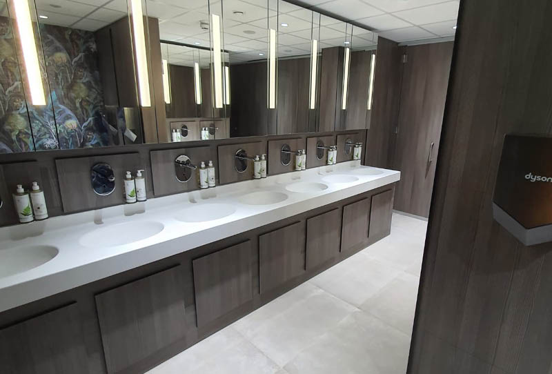 DC USA Shopping Mall Restroom Project - Leading Manufacturer Of LED Mirror